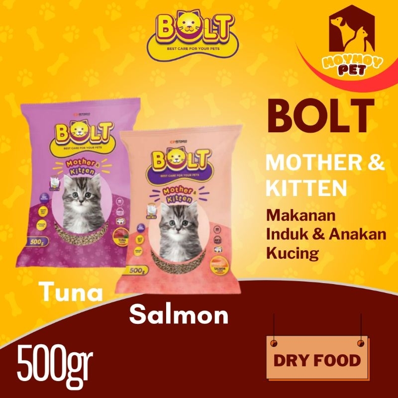Jual Bolt Cat Food Mother & Kitten 500gr Bolt Makanan Induk & Anakan ...