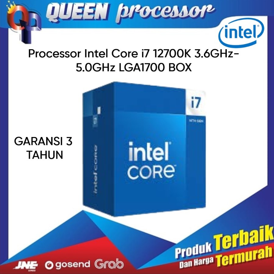 Jual PROCESSOR INTEL CORE I7 12700K BOX SOCKET LGA1700 3.6GHz NEW!!! | Shopee Indonesia