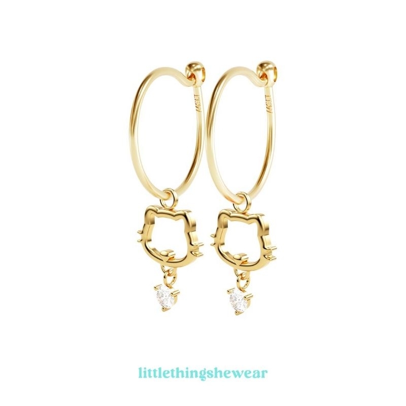 Jual Littlethingshewear - Anting loop hoop emas anak Kimi - anting loop ...
