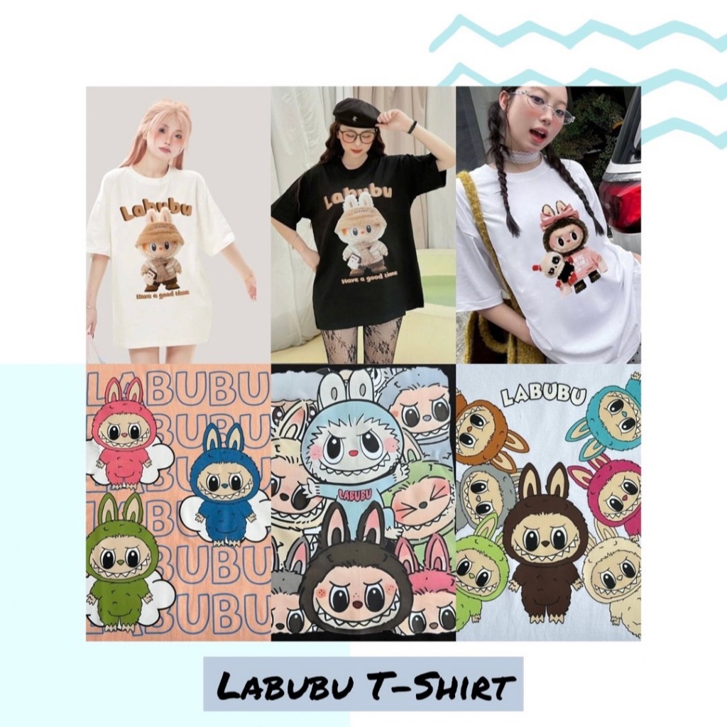 Jual Labubu & Crybaby Oversize T-Shirt by FLOW*R (Thailand Brand) - Kaos Oversize | Shopee Indonesia
