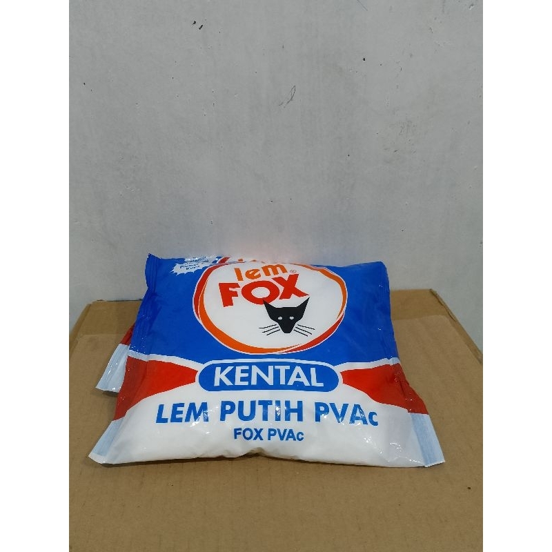 Jual Lem Putih PVAc FOX/Lem Kayu&Plamur FOX 600g/Lem FOX Kental ...