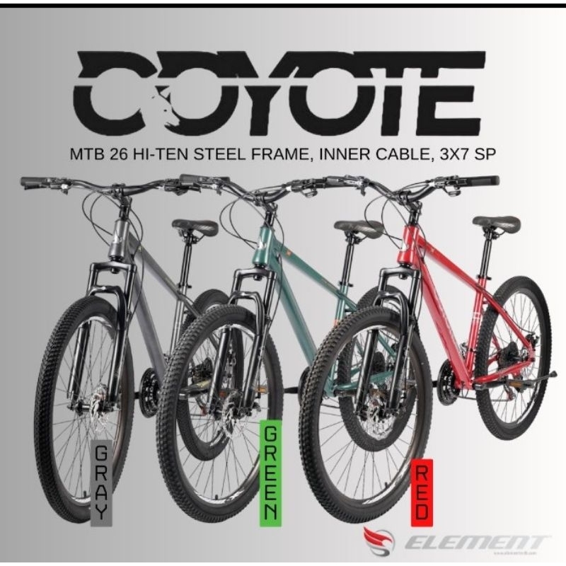 Jual SEPEDA MTB 24 26 DAN 27.5 COYOTE ELEMENT | Shopee Indonesia