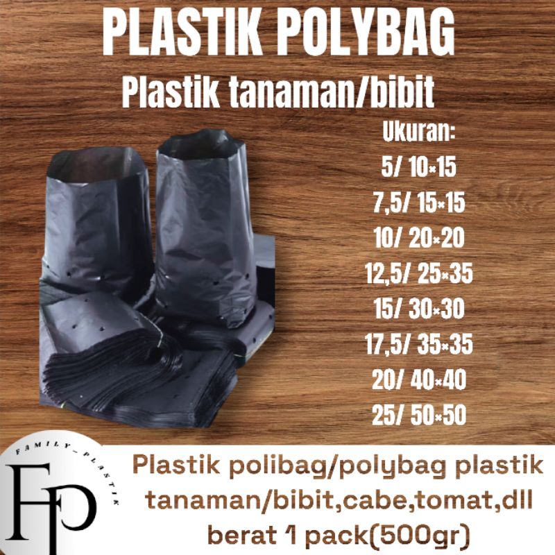 Jual PLASTIK POLYBAG/POLIBAG PLASTIK TANAMAN/BIBIT MEREK NAGA MAS ...