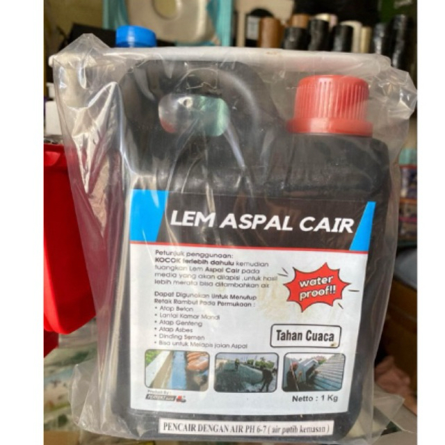 Jual Lem Aspal Cair 1kg WATERPROOF | Shopee Indonesia