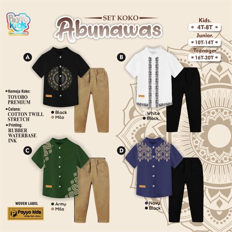 Jual PO | PRE ORDER ‼️ SET KOKO ABUNAWASBy Payyo | Shopee Indonesia
