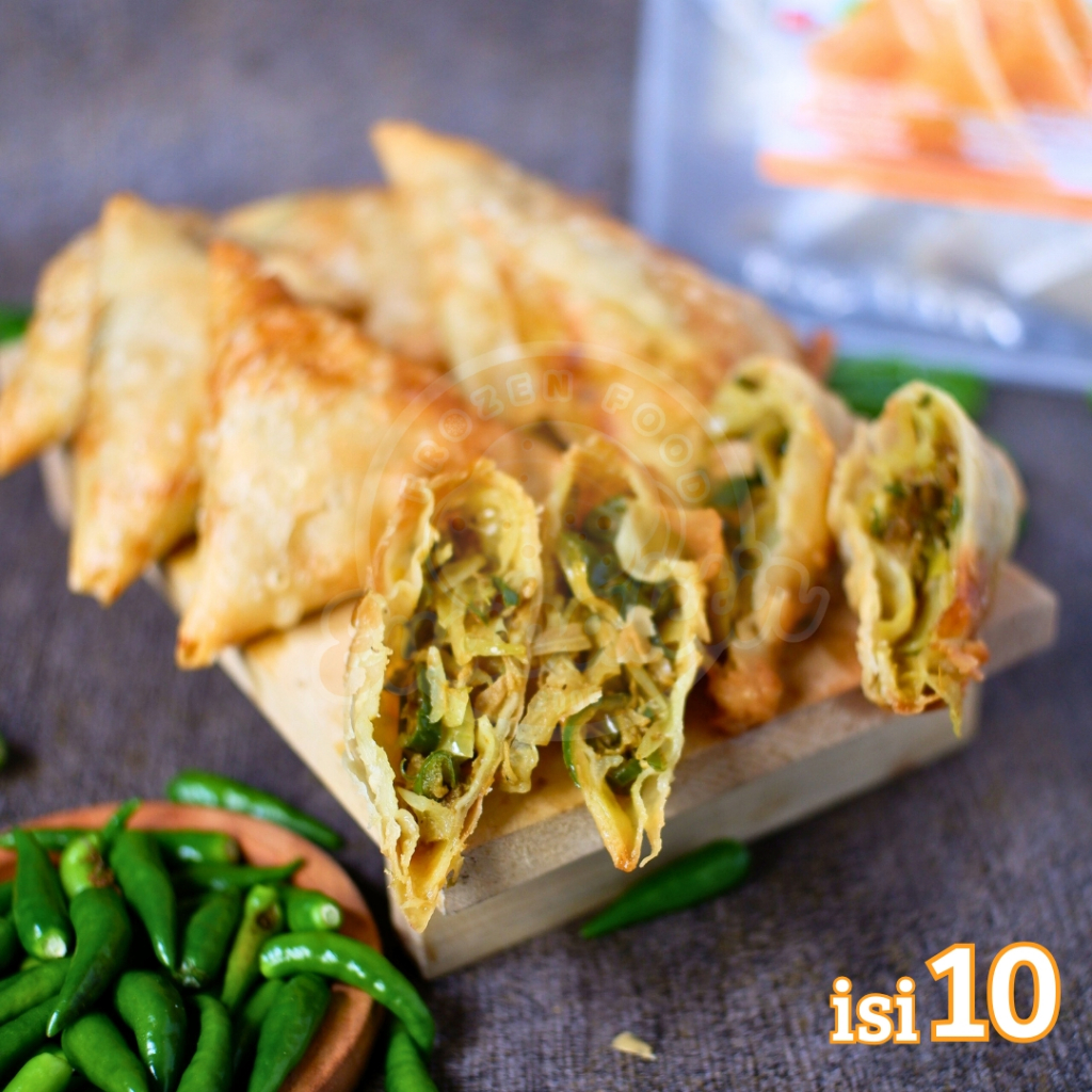 Jual Samosa Daging Cabe Ijo Makanan Frozen Food Homemade Sambosa Cabai ...