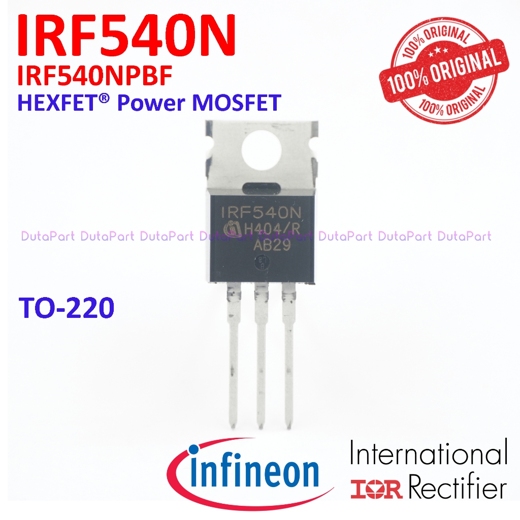 Jual IRF540N IRF540NPBF ORIGINAL INFINEON IRF540 IRF 540N 540 33A 100V ...