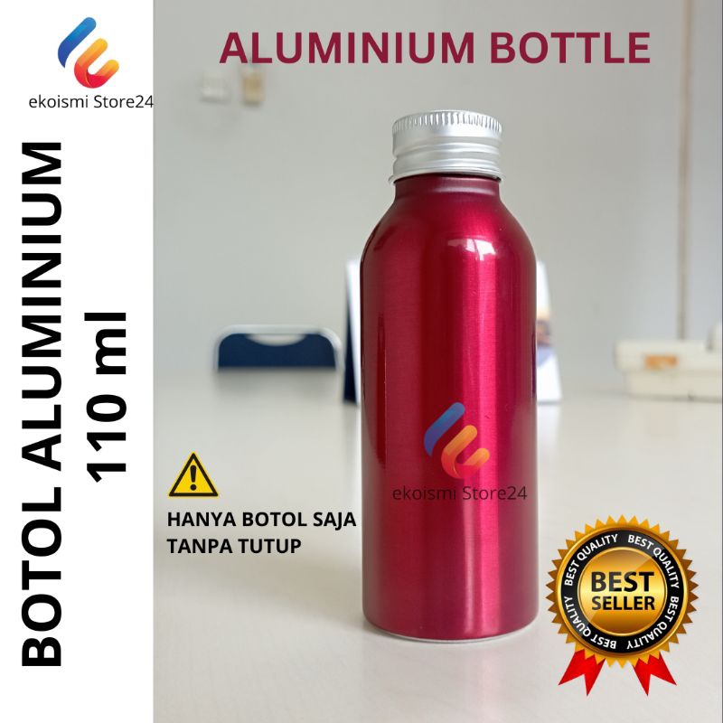 Jual Botol Aluminium Kapasitas 110ml warna merah / Botol Parfum / Botol ...