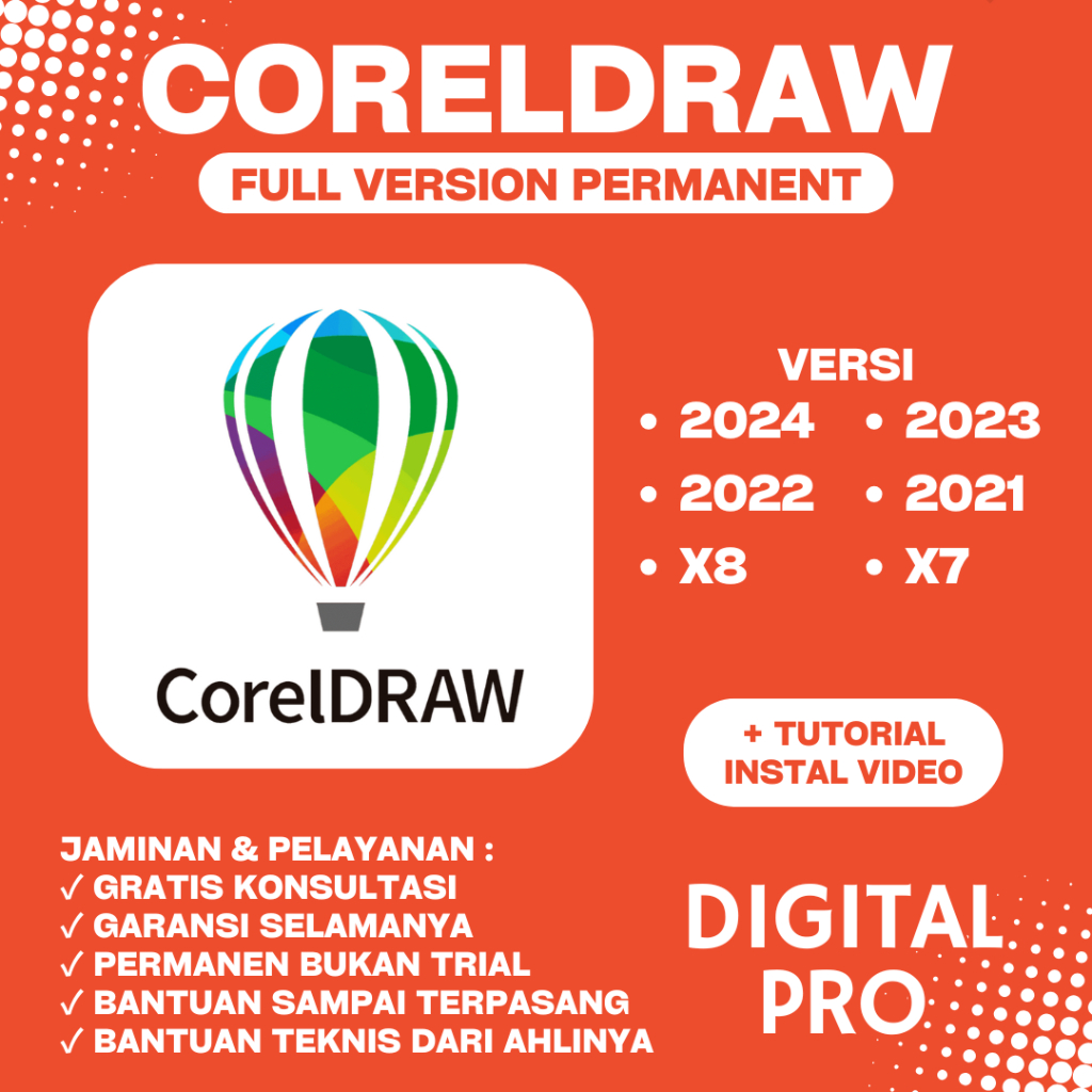 Jual CORELDRAW 2025 2024 2023 2022 2021 X8 X7 PERMANEN WIN | Shopee ...