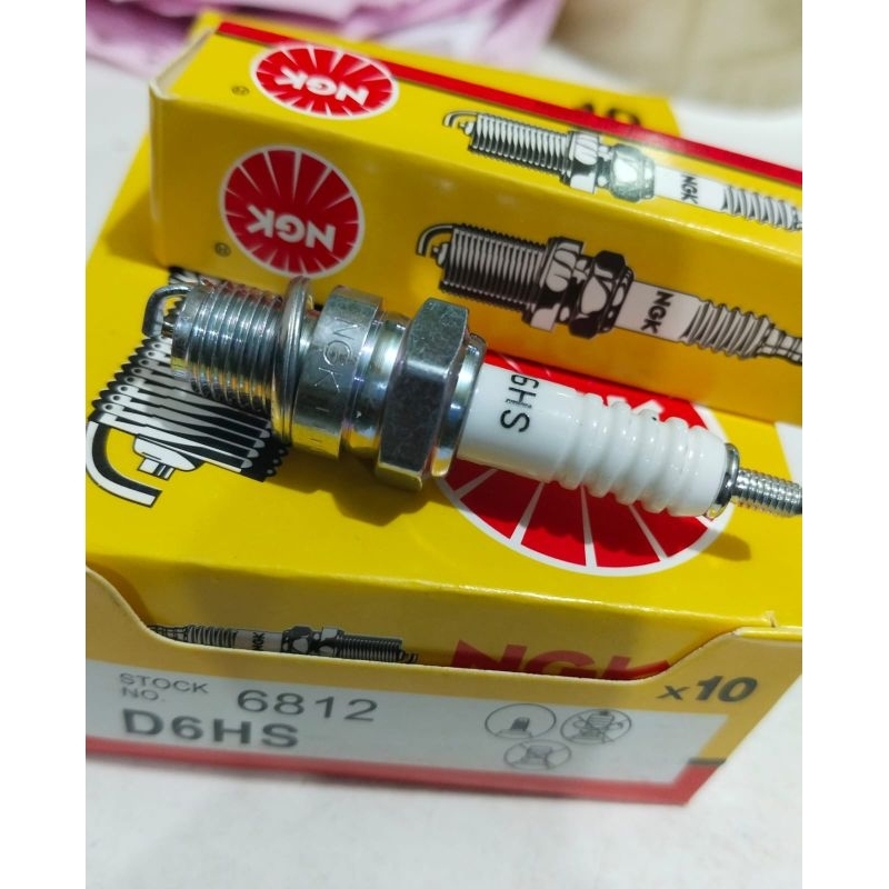 Jual BUSI NGK D6 Busi overbos 1pak isi 10 pcs | Shopee Indonesia