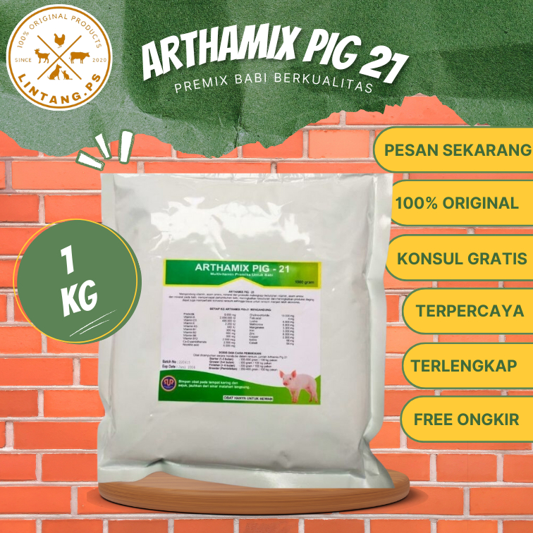 Jual Arthamix Pig 1 Kg - Suplemen Babi 1 Kg - Suplemen untuk Babi ...