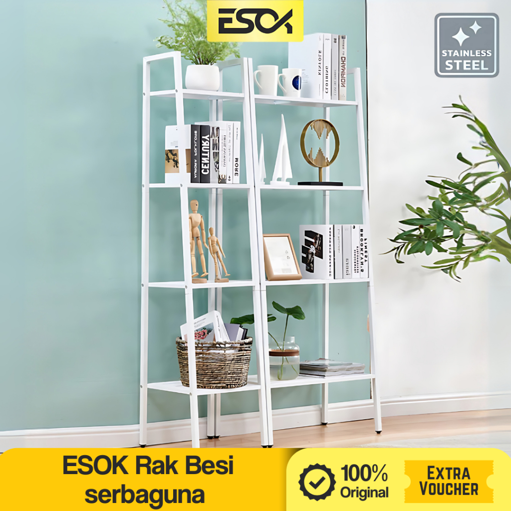 Jual Rak Besi serbaguna 3 susun 4 susun Living Room Rack/ Rak buku/ Rak ...