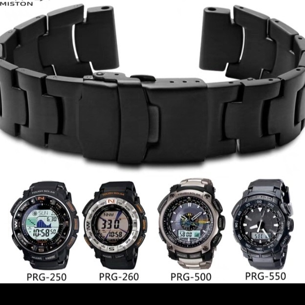 Jual Casio Protrek Bracelet Black PRG 250 260 500 550 PRW 2500 3500 ...