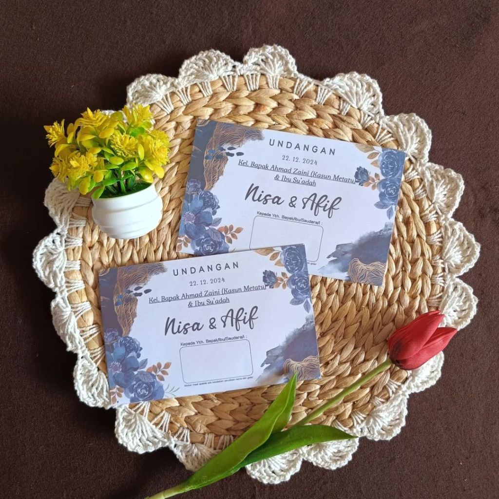 Jual CETAK UNDANGAN SEMI AMPLOP MURAH UNIK MEWAH - SALMA 208 | Shopee ...