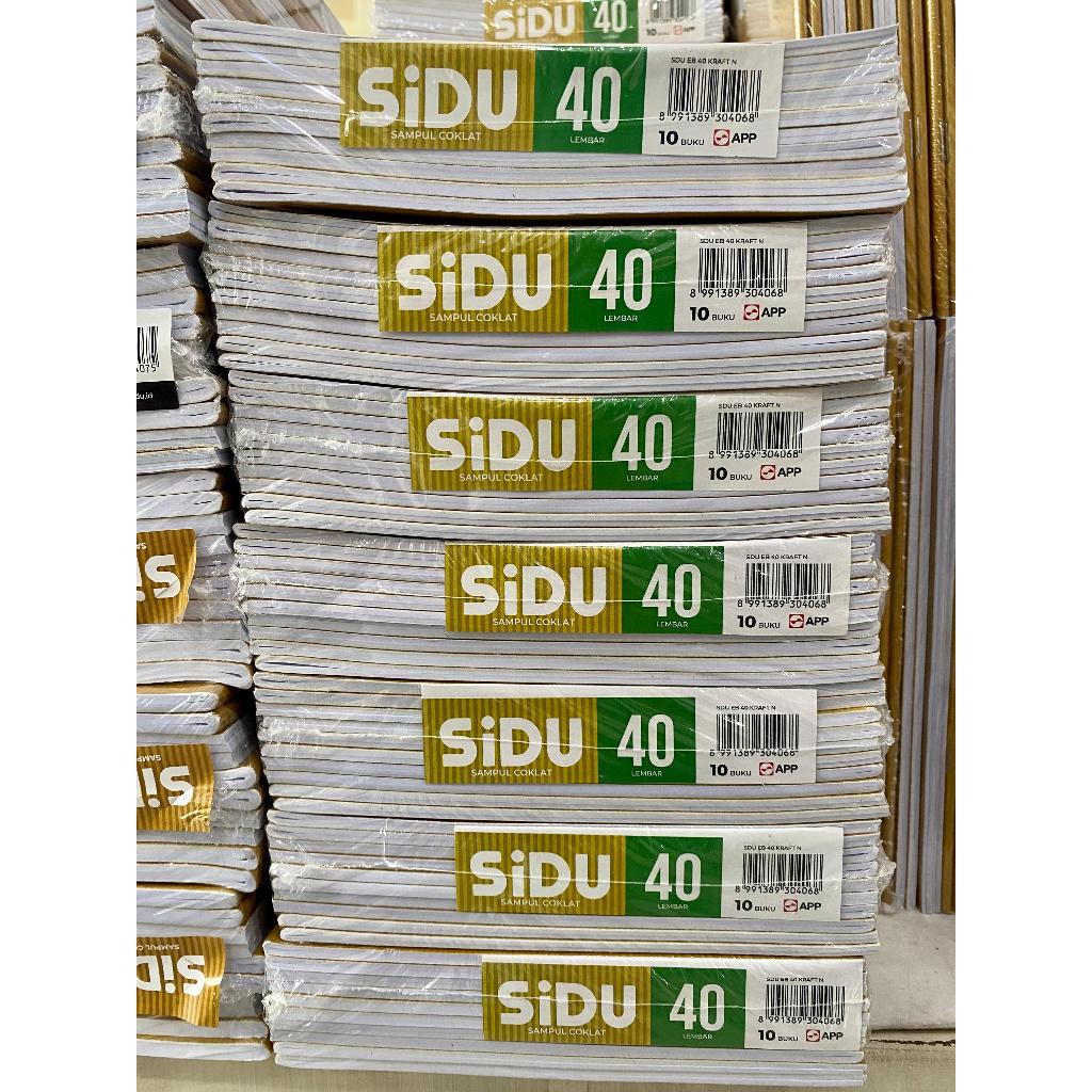 Jual (PAK) BUKU TULIS SIDU 40 KRAFT + BONUS / Buku Tulis Sinar Dunia 40 ...