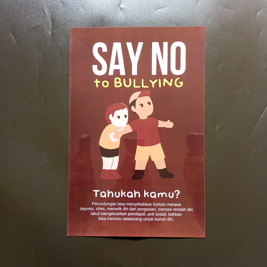 Jual Stiker STOP Bullying | Taukah Kamu Dampak Bullying | Sticker ...