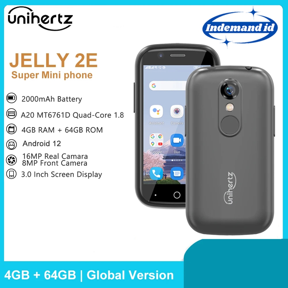 Jual Unihertz Jelly 2E 4GB 64GB Android 12 Mini Smartphone | Shopee Indonesia