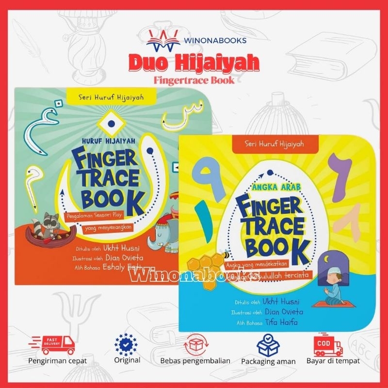 Jual Hijaiyah finger trace book angka dan huruf hijaiyah arab seri ...