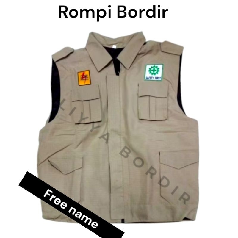 Jual Rompi PLN Safety Rompi PLN ListriQu Rompi Safety First | Shopee ...