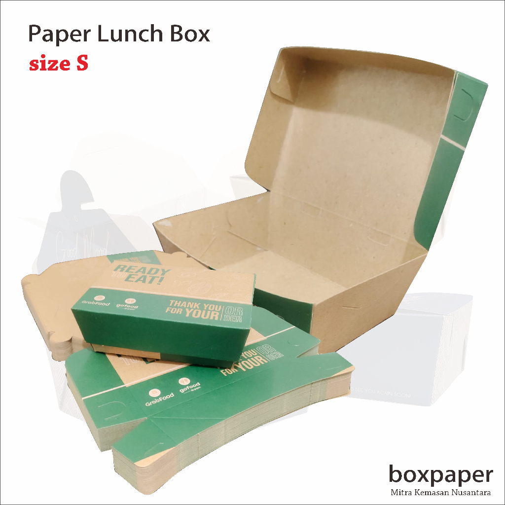 Jual Paper Lunch box size S Kertas Kemasan Makanan Laminasi Eco Food ...
