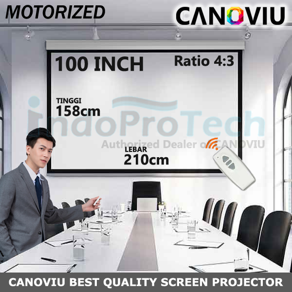 Jual Canoviu Screen Projector 100 Inch | Ratio 4:3 | Layar Proyektor ...