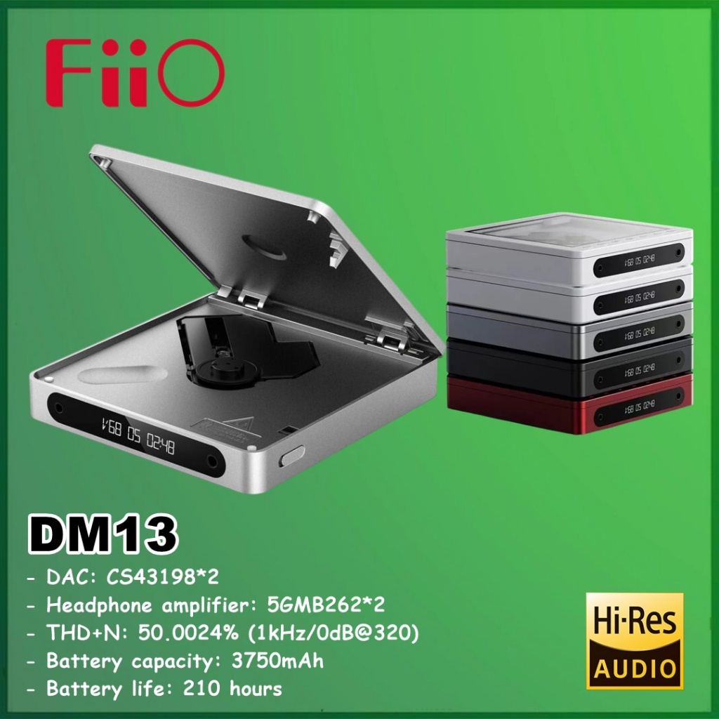 Jual FiiO DM13 DM 13 Discman Portable Stereo Bluetooth CD Player with Long-Lasting Battery ...