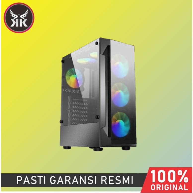Jual CASING KOMPUTER PC GAMING HOSE GLORI SHINE FREE 3 FAN RGB BLACK ...