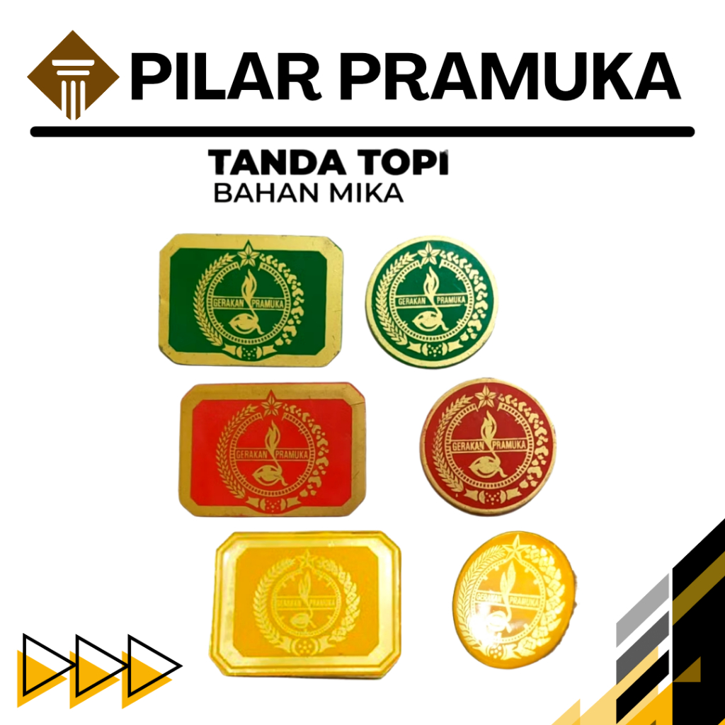 Jual Tanda Topi Pramuka Siaga Penggalang Penegak Bahan Mika | Shopee ...
