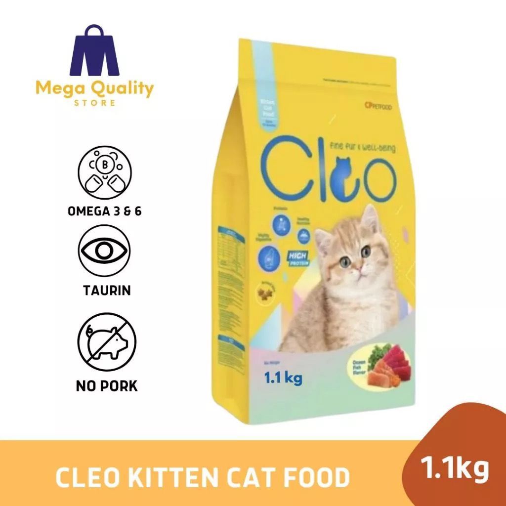Jual Cleo Kitten Ocean Fish Dry Food 1.1kg | Shopee Indonesia
