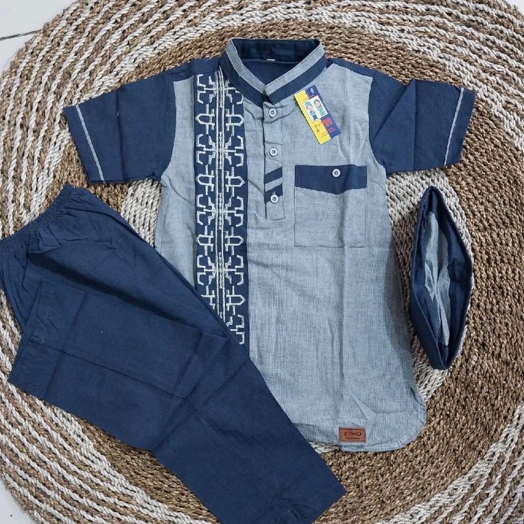Jual Baju Koko Anak Laki Laki Setelan Koko Anak Bahan Casanopa Premium ...