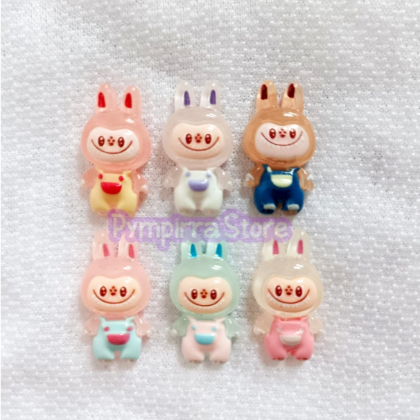 Jual Premium 10 Pcs Clay Labubu Resin Labubu Tanpa Lubang Labubu Bening ...