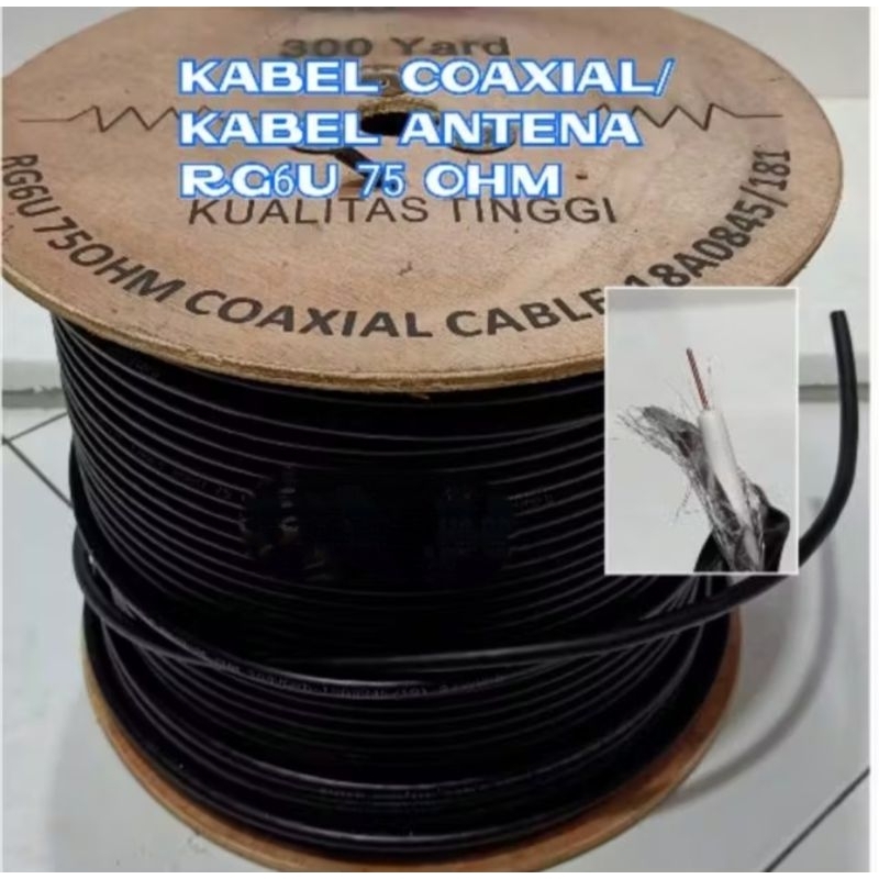 Jual Kabel antena tv fox kabel coaxial rg6 Kabel tv eceran kabel ...