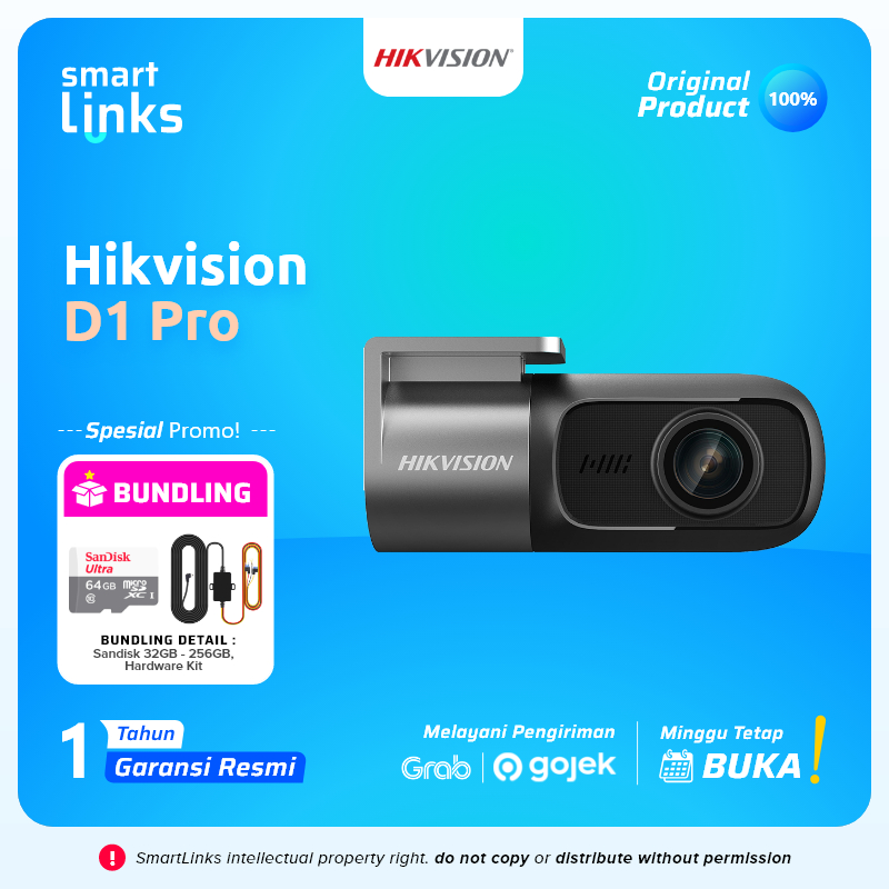 Jual Hikvision D1 PRO Dash Camera for Car with Full HD 1440p Resolution ...