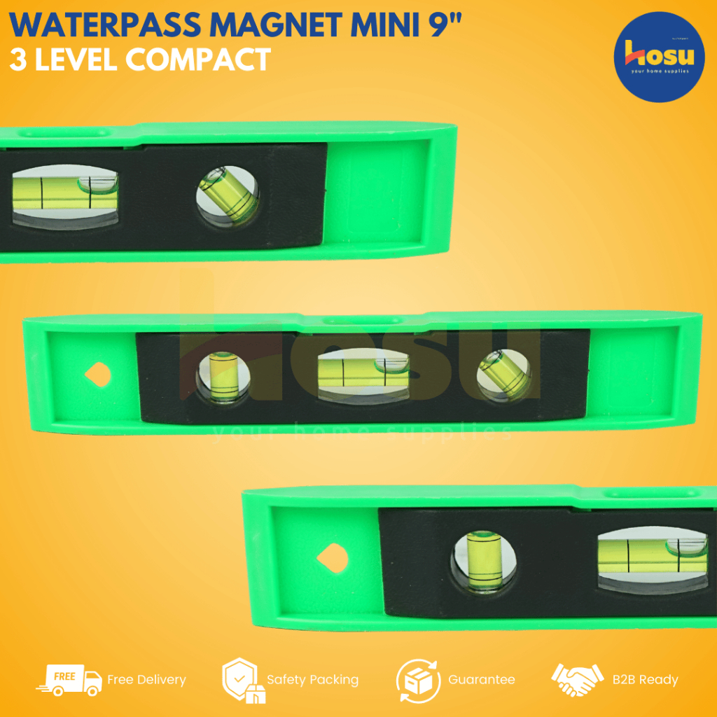 Jual Waterpass 9" Inch Torpedo Magnet 3 Level Akurat / Waterpass ...