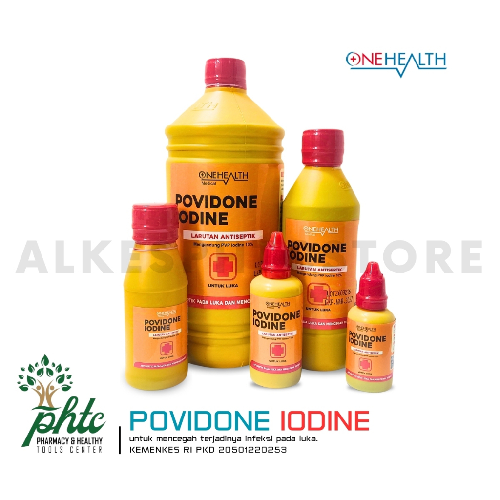 Jual ONEHEALTH Povidone Iodine l Betadine Antiseptik Untuk Obat Luka l ...