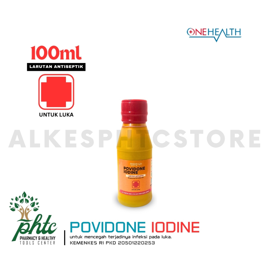 Jual ONEHEALTH Povidone Iodine 100ml l Betadine Antiseptik Untuk Obat ...