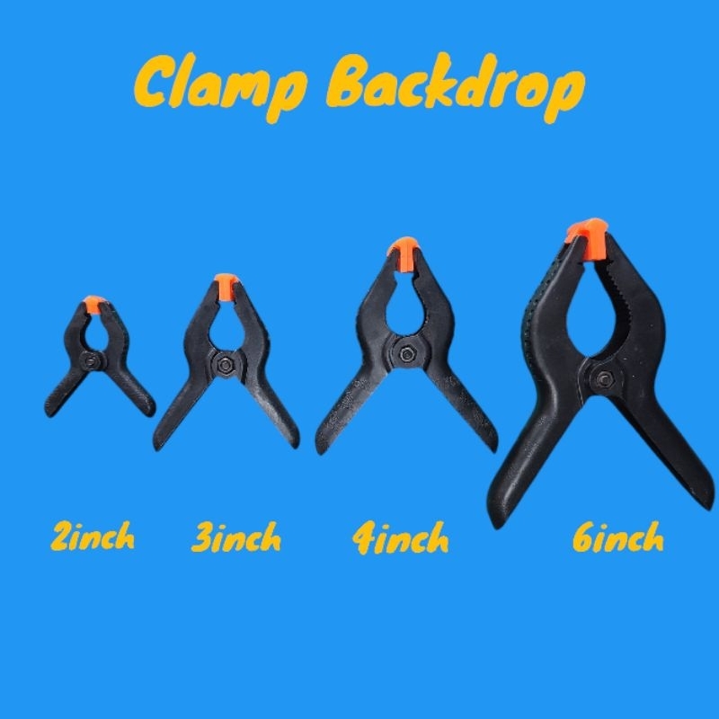 Jual Penjepit Backdrop Studio Spring clamp 2 3 4 6 inch inchi alat penjepit kayu klem quick ...