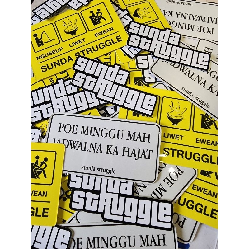 Jual STICKER PACK SUNDA STRUGGLE CAMPUR-1 | Shopee Indonesia