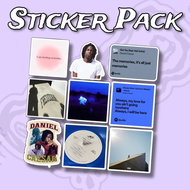 Jual Sticker Daniel Caesar Pack isi 9 pcs vinyl waterproof | Shopee ...