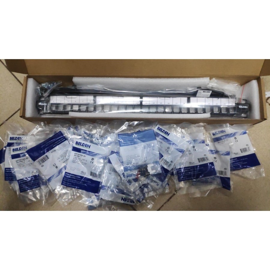 Jual Belden Patch Panel 24 port Cat6 / Patchpanel 24 Port Cat 6 ...
