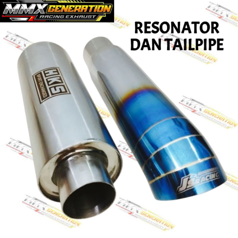 Jual KNALPOT MOBIL RACING PAKET RESONATOR DAN TAILPIPE CUMI CUMI COCOK ...
