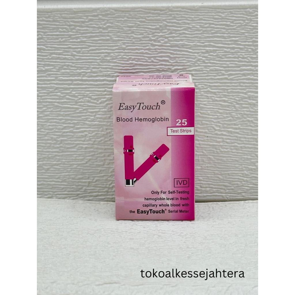 Jual STRIP HB EASYTOUCH TEST HEMOGLOBIN REFILL EASY TOUCH ISI 25 / STIK ...