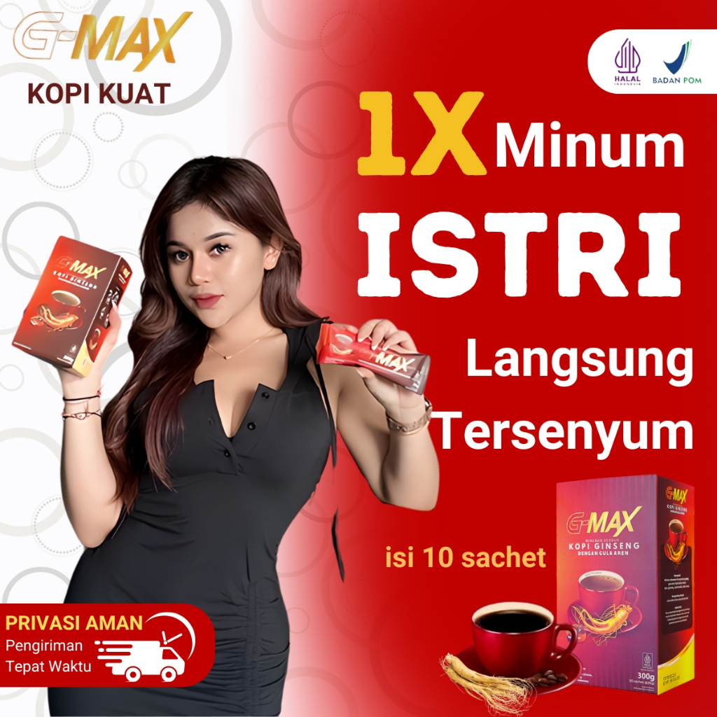 Jual KOPI G-MAX ORIGINAL KOPI STAMINA PRIA AMAN ( 100% BPOM & HALAL ...