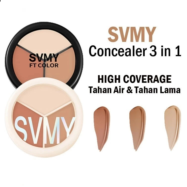 Jual Concealer Contour 3 in 1 Natural Corrector Light Skin Color LA188 5172 | Shopee Indonesia