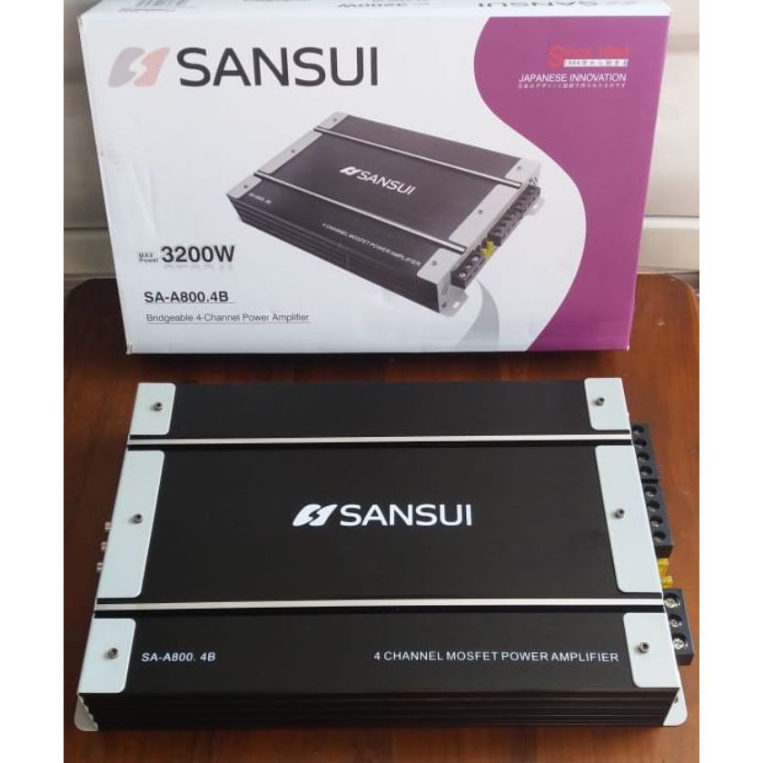 Jual Power 4 channel sansui Amplifier 4ch Power ampli mobil 4 chanel High Power | Shopee Indonesia