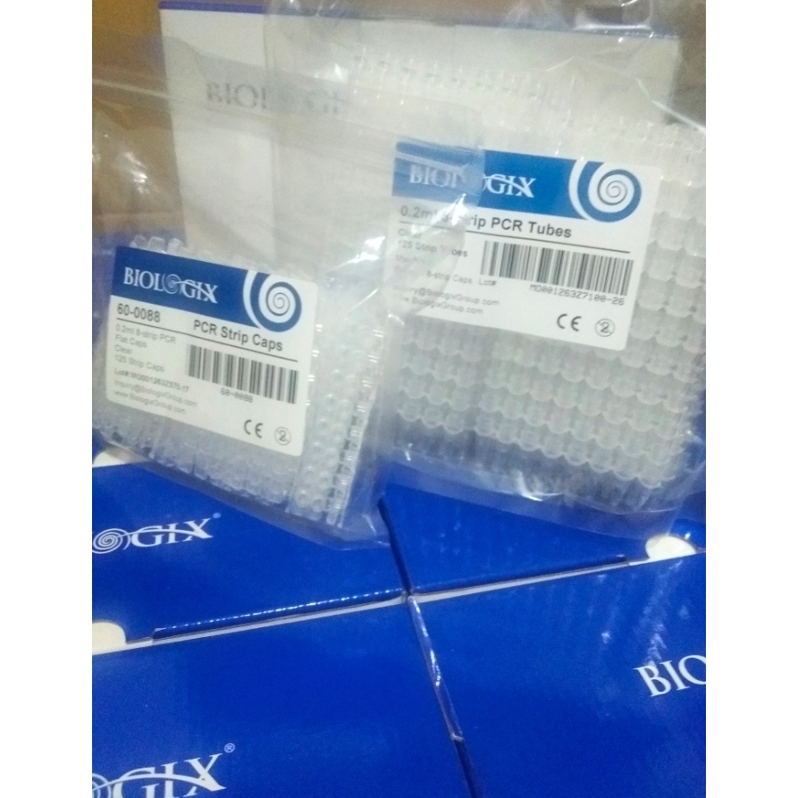 Jual PCR Strip Tube 0.2 ml 8-Strip Flat Cap Biologix 125 strip | Shopee ...