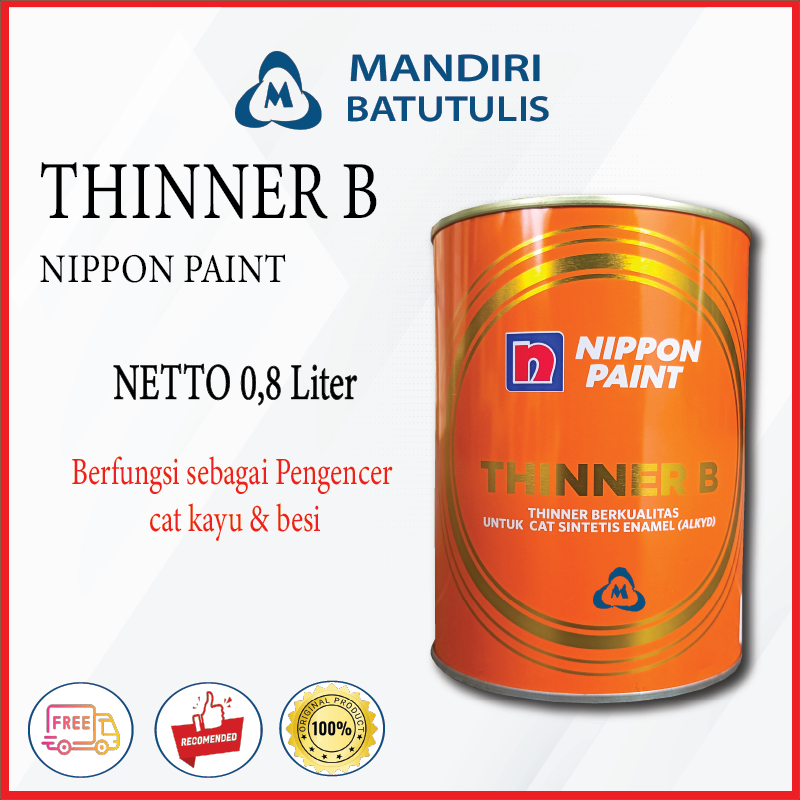 Jual THINNER NIPPON PAINT kaleng - Thiner B - Pengencer Cat - Tiner Gloss | Shopee Indonesia