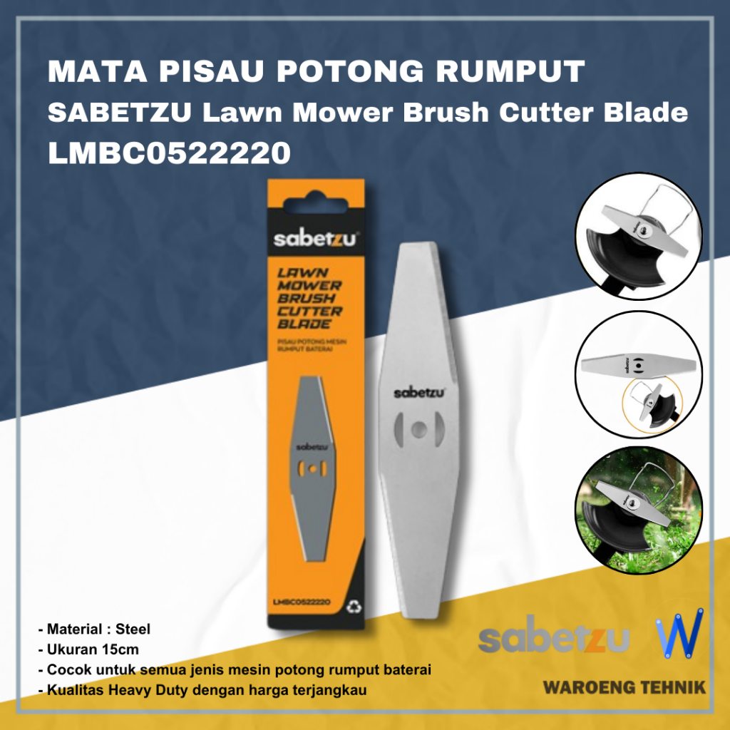 Jual Mata Pisau Potong Rumput SABETZU Lawn Mower Brush Cutter Blade ...