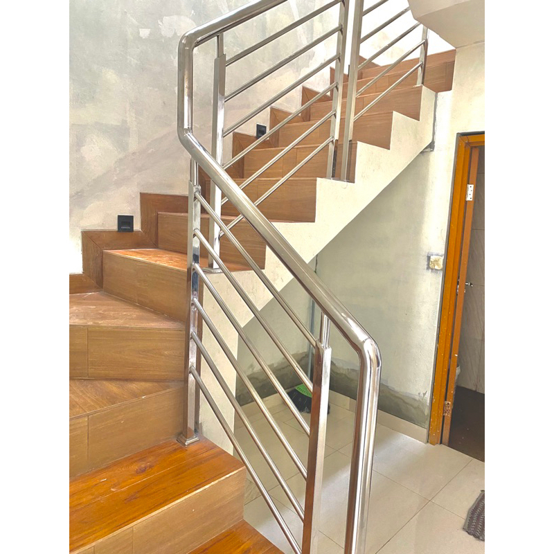 Jual PAGAR TANGGA STAINLESS / RELLING TANGGA STAINLESS | Shopee Indonesia