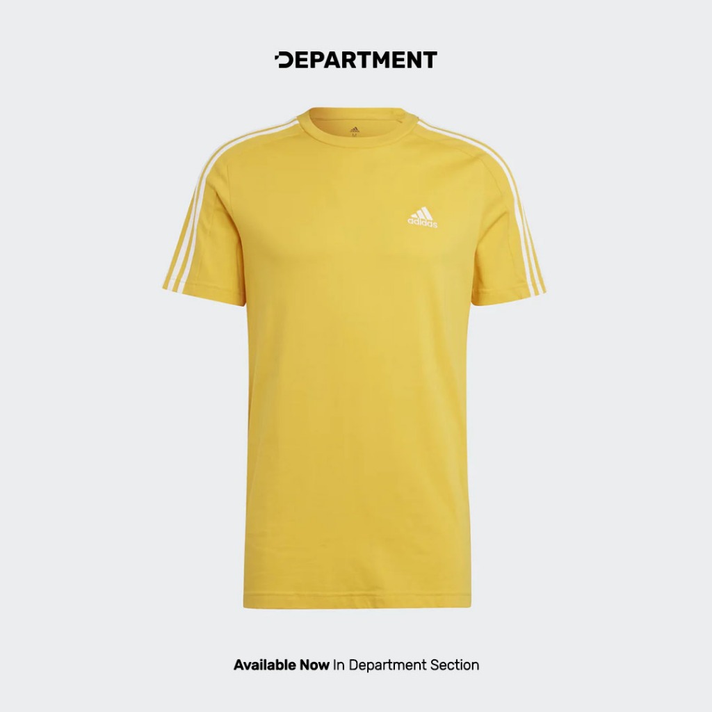Jual ADIDAS Kaos Pria ESSENTIALS SINGLE JERSEY 3-STRIPES TEE IC9345 ORI ...